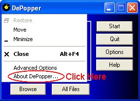 DePopper - Registration Guide for DAK users