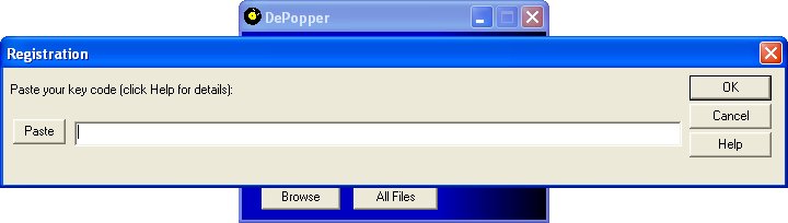 DePopper - Registration Guide for DAK users