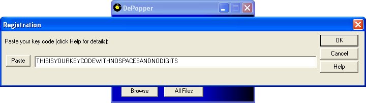 DePopper - Registration Guide for DAK users
